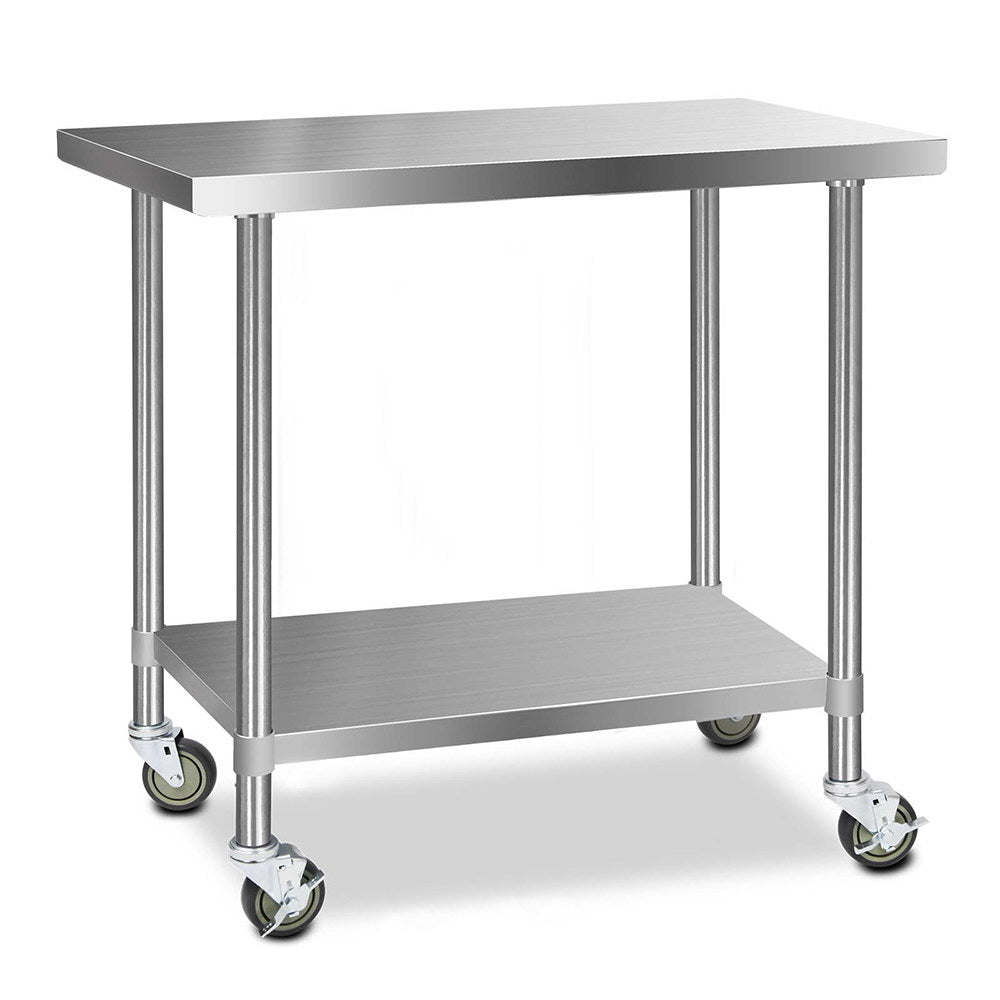 Stainless Steel Medical Work Bench Trolley - 1219MM x 610MM | Tatt Lab
