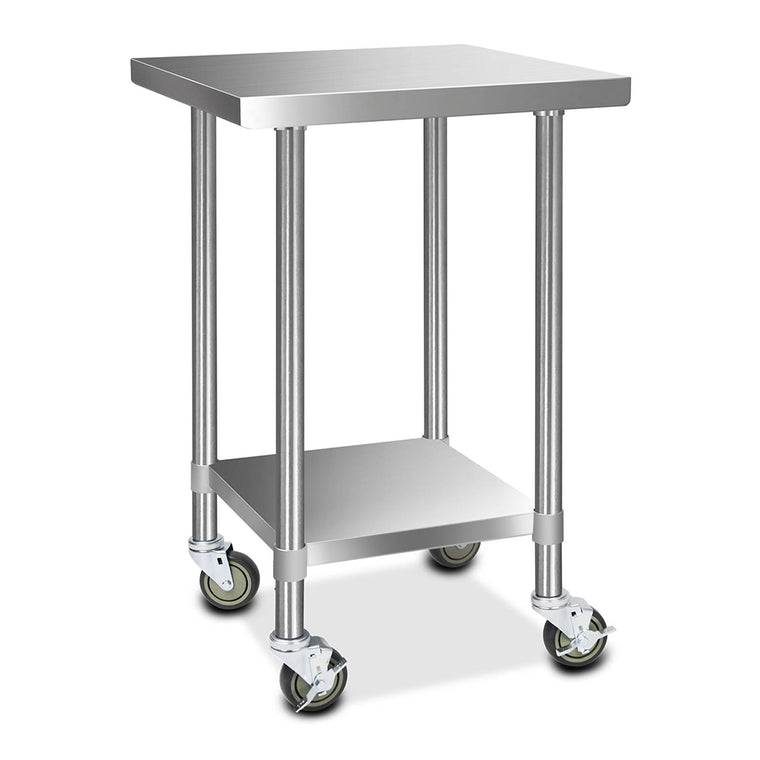 Stainless Steel Medical Work Bench Trolley - 610MM x 610MM | Tatt Lab